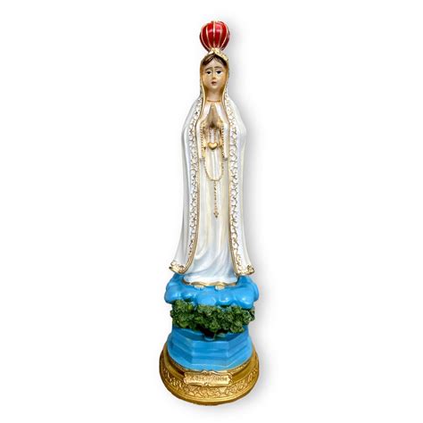 Imagem Nossa Senhora De Fatima Gesso Premium 40cm Shopee Brasil