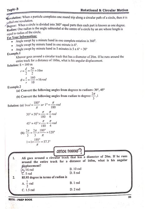 Solution Rotational And Circular Motion Full Unit Physics Notes Class