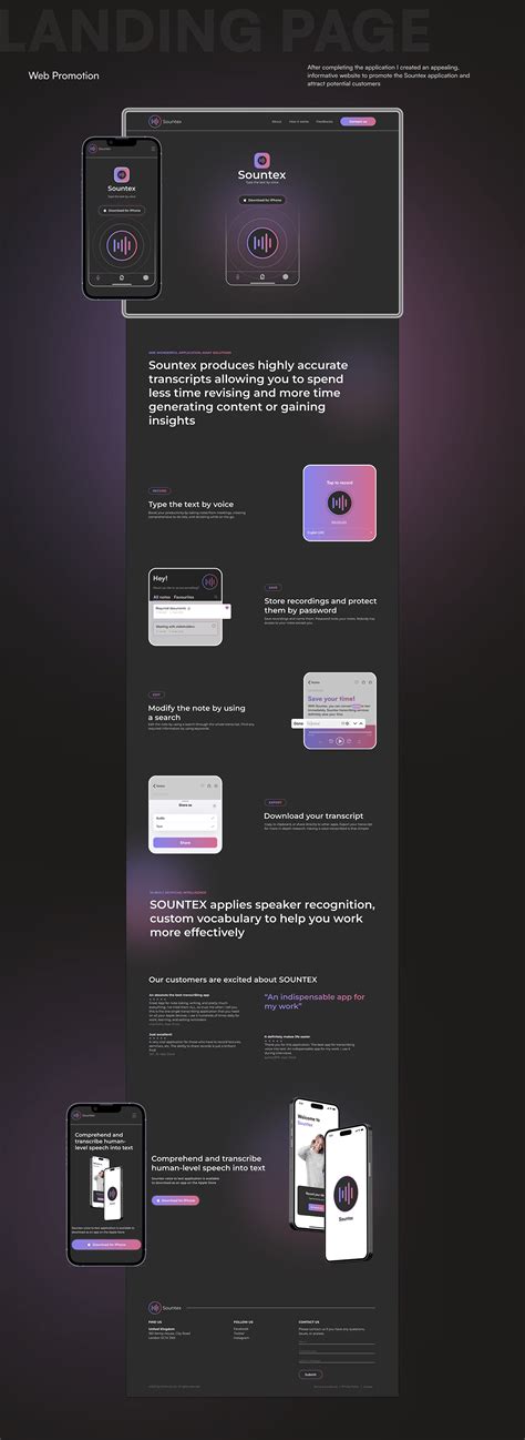 Sountex Voice Notes App Uxui Design 2022 Behance
