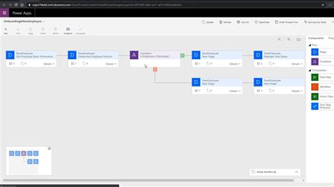 business process flow integration in power automate master data