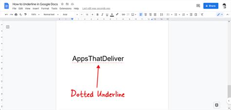 How To Underline In Google Docs