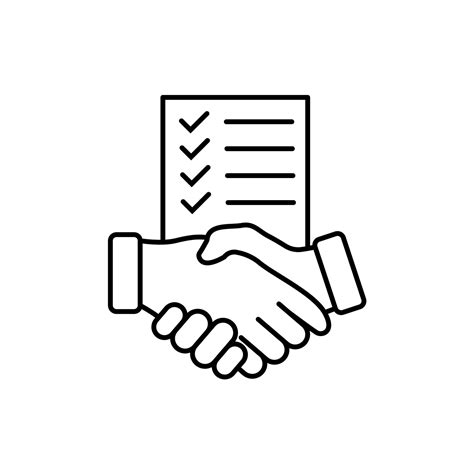 Contract Signing Icon Vector Design 40689325 Vector Art At Vecteezy