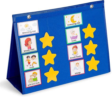 Gran Horario Visual Para Niños Con Autismo Calendario Diario De Rutina