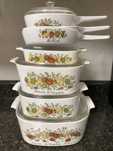 Full Set Vintage Corning Ware Blue Cornflower Pyroceram Cookware