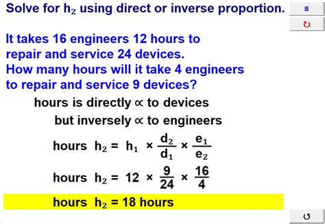 Solve Direct And Inverse Proportion Problems Teaching Resources