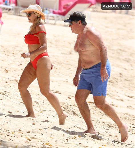 Linda Holliday And Bill Belichick Enjoy A Day At The Beach While On Holiday In Barbados AZNude