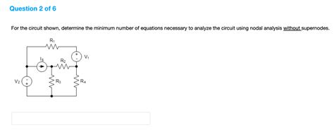 Solved Question Of For The Circuit Shown Determine The Chegg