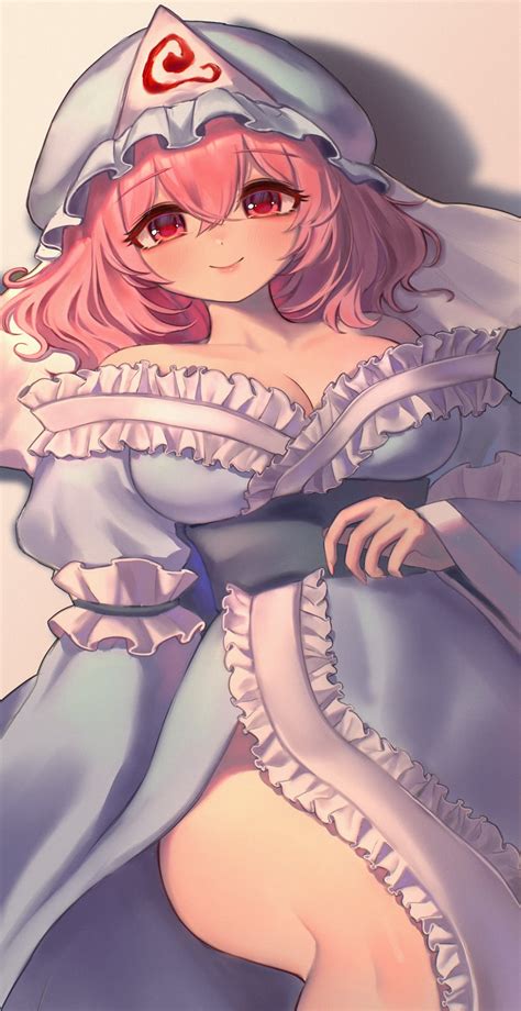 Saigyouji Yuyuko Touhou Drawn By Qiu Ju Danbooru