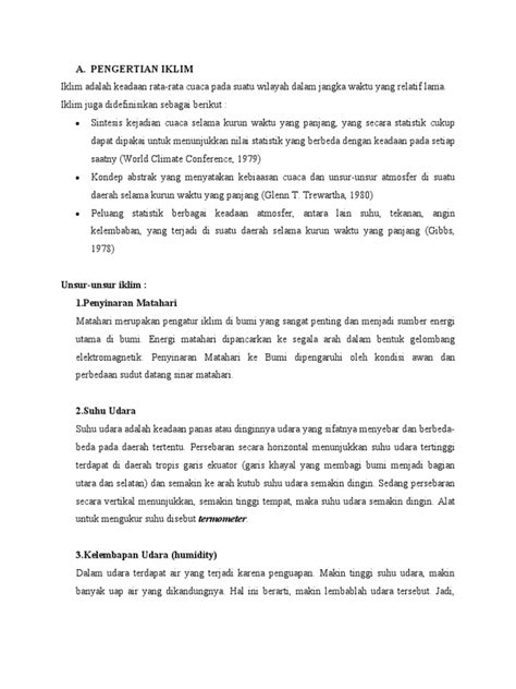 Pengertian Iklim Pdf