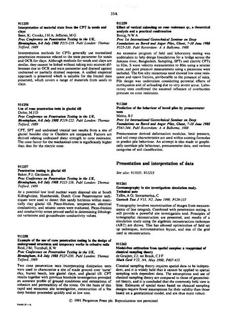Pdf Example On The Use Of Cone Penetration Testing In The Design Of Underground Structures And