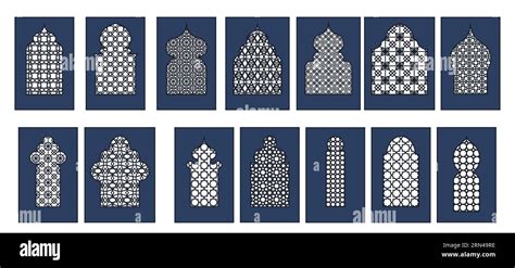 Collection Of Arabian Oriental Windows Arches And Doors Laser Cut