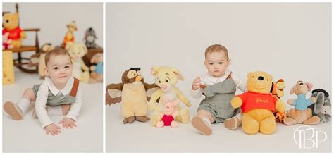 Winnie The Pooh Themed Studio Cake Smash Session In Fairfax Virginia