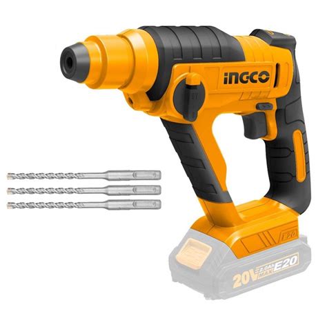 Ingco Li Ion Cordless Rotary Hammer 20v With Battery And Charger And