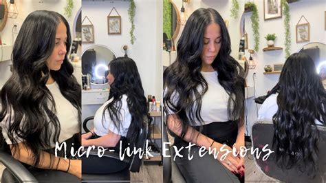 How To Braidless Sew In With Microlinks I Jet Black Extensions W Long