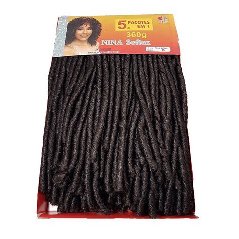 Cabelo Nina Soft Dread Fibra Sintética 360g Crochet 33 Carrefour