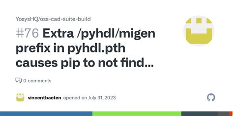 Extra Pyhdl Migen Prefix In Pyhdl Pth Causes Pip To Not Find Amaranth