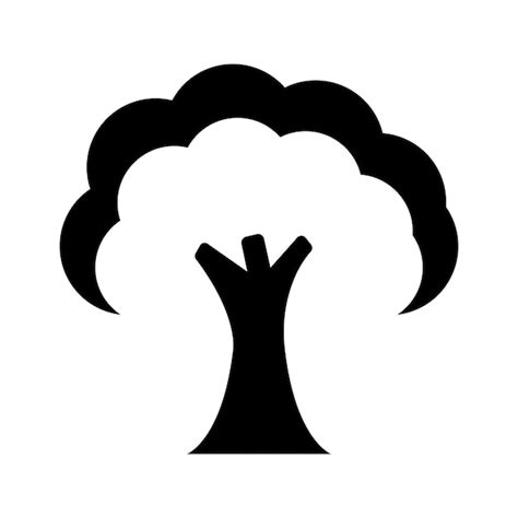 Árbol Icono Vector Vector Premium