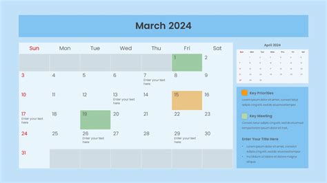 March 2024 Powerpoint Calendar Template Alfie Austine