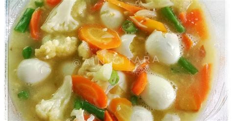 Resep Sup Kembang Kol Telur Puyuh Oleh Aini Mama 2n 2r Cookpad