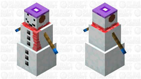 Christmas Snowman Minecraft Mob Skin