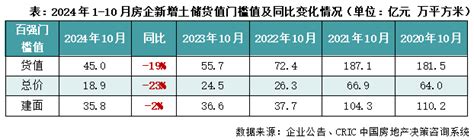 2024年1 10月中国房地产企业新增货值top100排行榜投资额金额百强