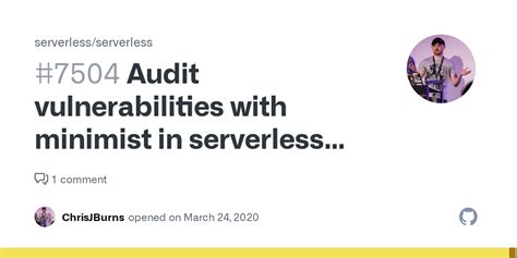 Audit Vulnerabilities With Minimist In Serverless Version 1670