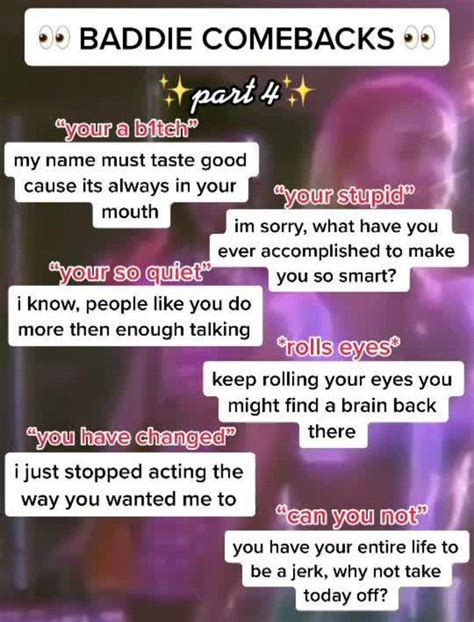 Baddie Comebacks Artofit