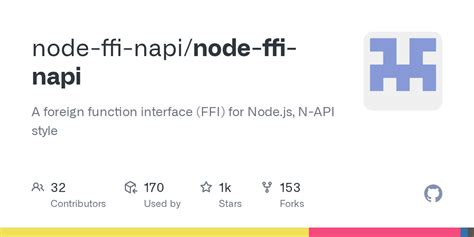 Github Node Ffi Napinode Ffi Napi A Foreign Function Interface Ffi For Nodejs N Api Style