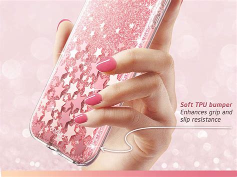 I Blason Cosmo Slim Designer Case Star Glitter Pink For Iphone X
