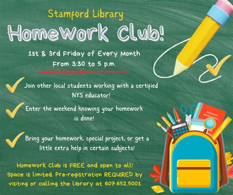 Homework Club Stamford Library