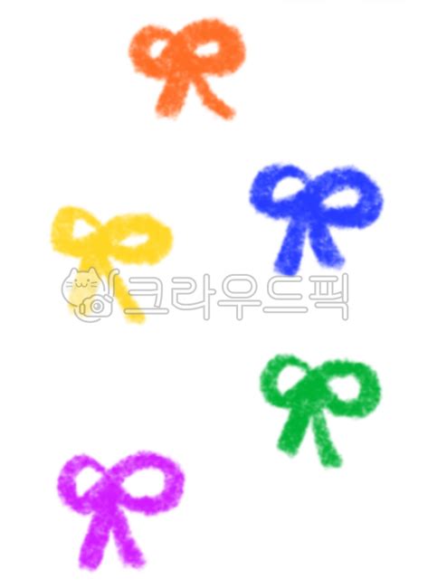 리본 리본일러스트 리본그림 색연필그림 일러스트 사진 이미지 일러스트 캘리그라피 쇼니작가