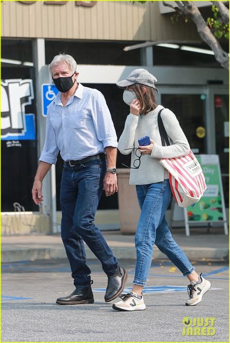 Harrison Ford And Calista Flockhart Step Out Together To Do Some Food