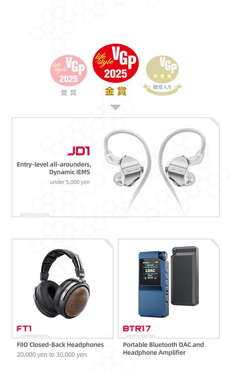 Tens Of Fiio Products Were Granted Vgp 2025 Awards Fiio Born For Music