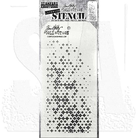 Tim Holtz Layering Stencil Sparkle Fade THS188