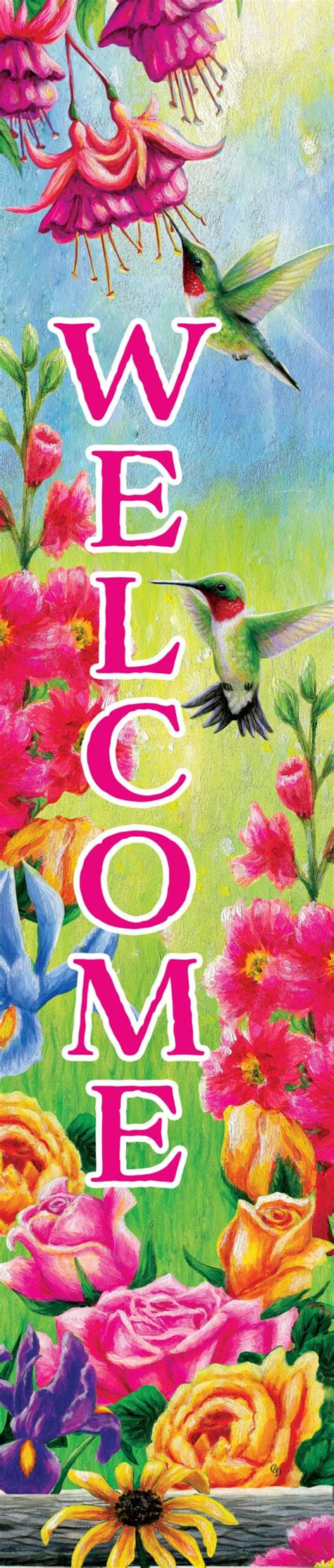 Hummingbirds Flutter Yard Expression Custom Decor