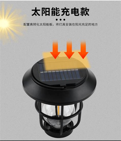 太阳能户外庭院灯地插式草坪灯露营灯led钨丝灯装饰灯天黑自动亮 阿里巴巴