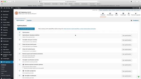 WordPress Database Optimaliseren Met WP Optimize Bij Google Workspace