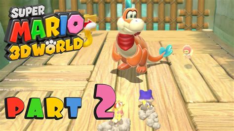 Super Mario 3d World 100 Co Op Walkthrough Part 2 Youtube