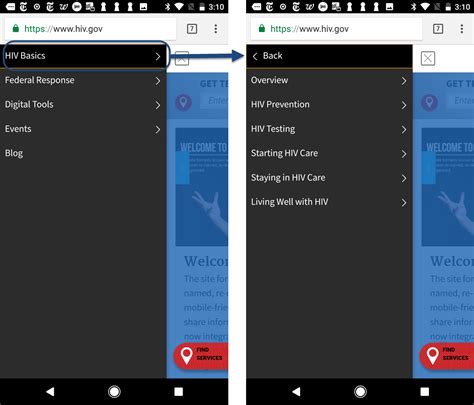mobile subnavigation nn g