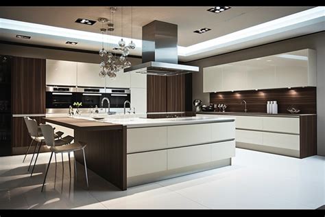 멋진 3d 렌더링의 현대적인 고급 주방 인테리어 디자인 주방 디자인 부엌 바닥 고급 주방 배경 일러스트 및 사진 무료 다운로드 Pngtree