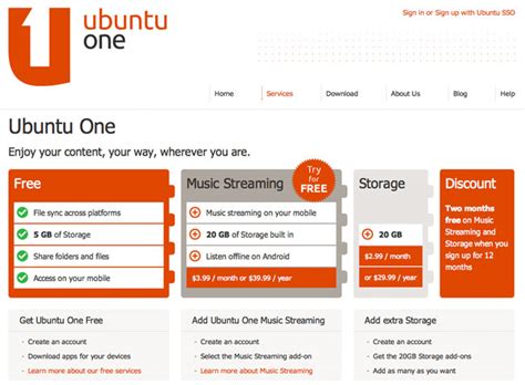 Ubuntu One Now Offers 5GB Of Cloud Storage For Free