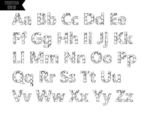 Stencil Font Vector Design Images Black Stencil Alphabet Font Template Font Abc Stamp Png