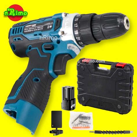 Jual Mesin Bor Listrik Tanpa Kabel Cordless Drill Electric Screwdriver