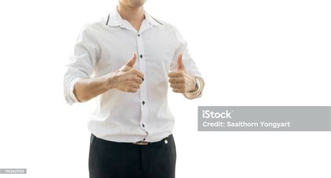 셔츠를 입은 사업가 들이 클리핑 패스를 사용 하 여 흰색 배경에 손을 올려 줍니다 개념에 대한 스톡 사진 및 기타 이미지