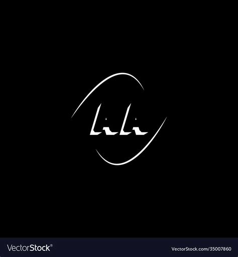 A Letter Logo Creative Design On Black Color Vector Image