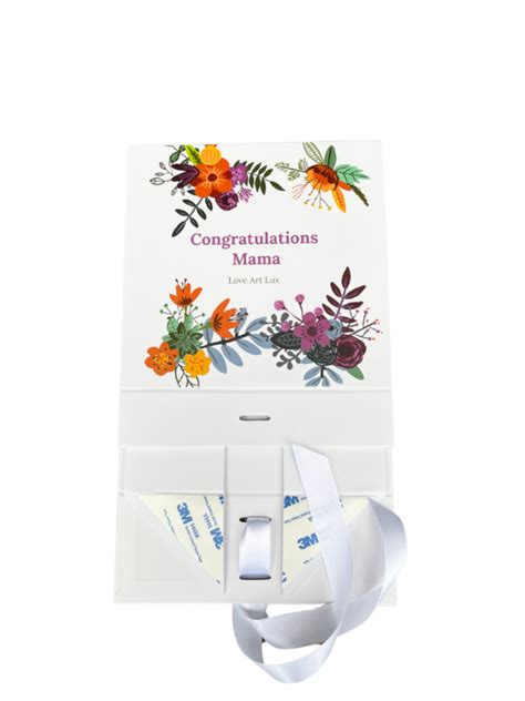 New Mum Gift Box Wrapping Motherhood Celebration Packaging Love Art Lux