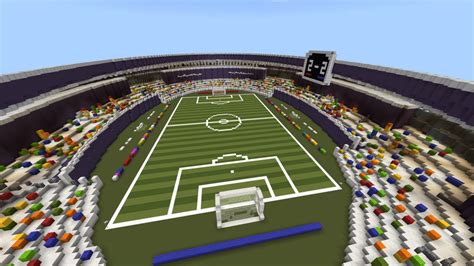 Minecraft Soccer Field Awesome Stadium Sk Mineslavia Roof Nice