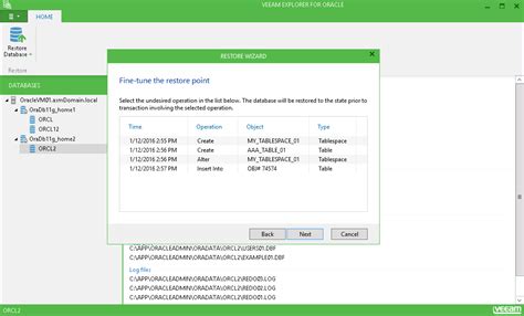 Restauration Gratuite Des Transactions De Bases Oracle Veeam Explorer