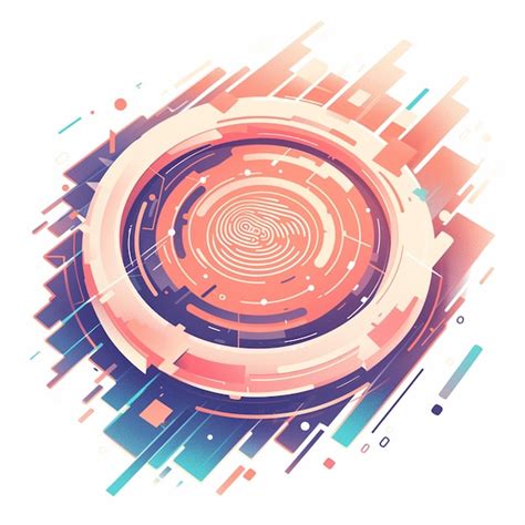 Premium Vector Smart Door Lock With Fingerprint Recognition Technology