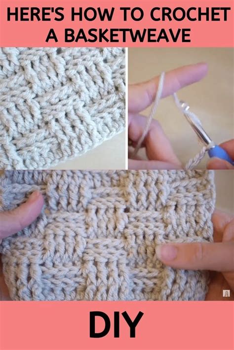 Learn How To Crochet A Basketweave Stitch With This Easy To Follow